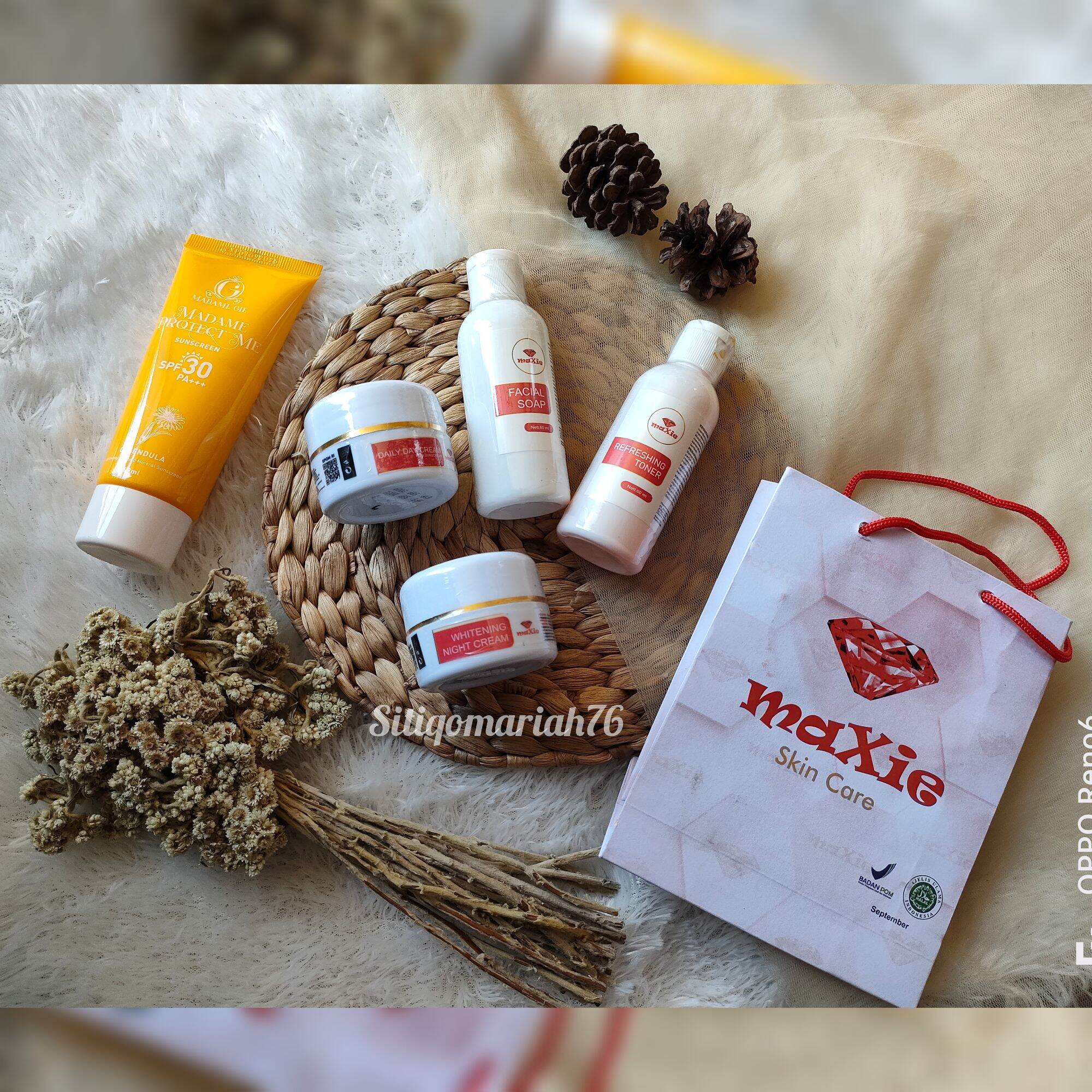 maxie skincare kemasan baru free sunscreen | Lazada Indonesia