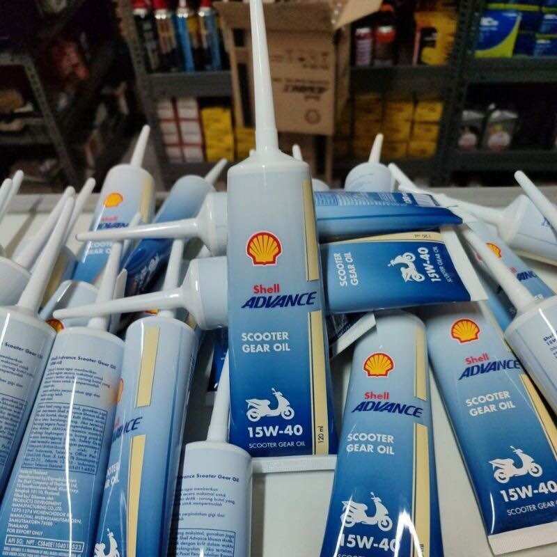Oli gardan Shell Advance Gear Oil 15W-40 120ml Pelumas Gardan Gearbox ...