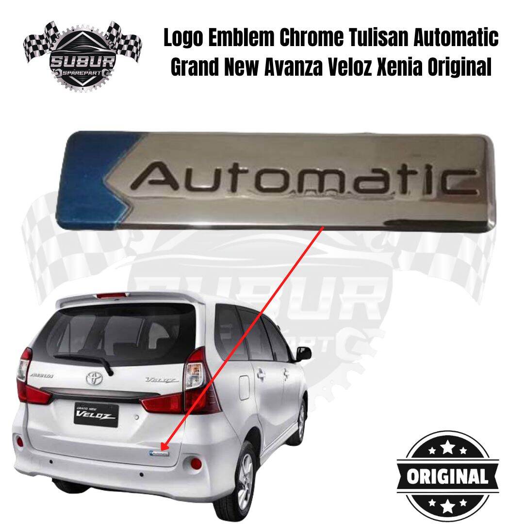 Logo Emblem Tulisan Automatic Grand New Avanza Veloz Daihatsu Great ...