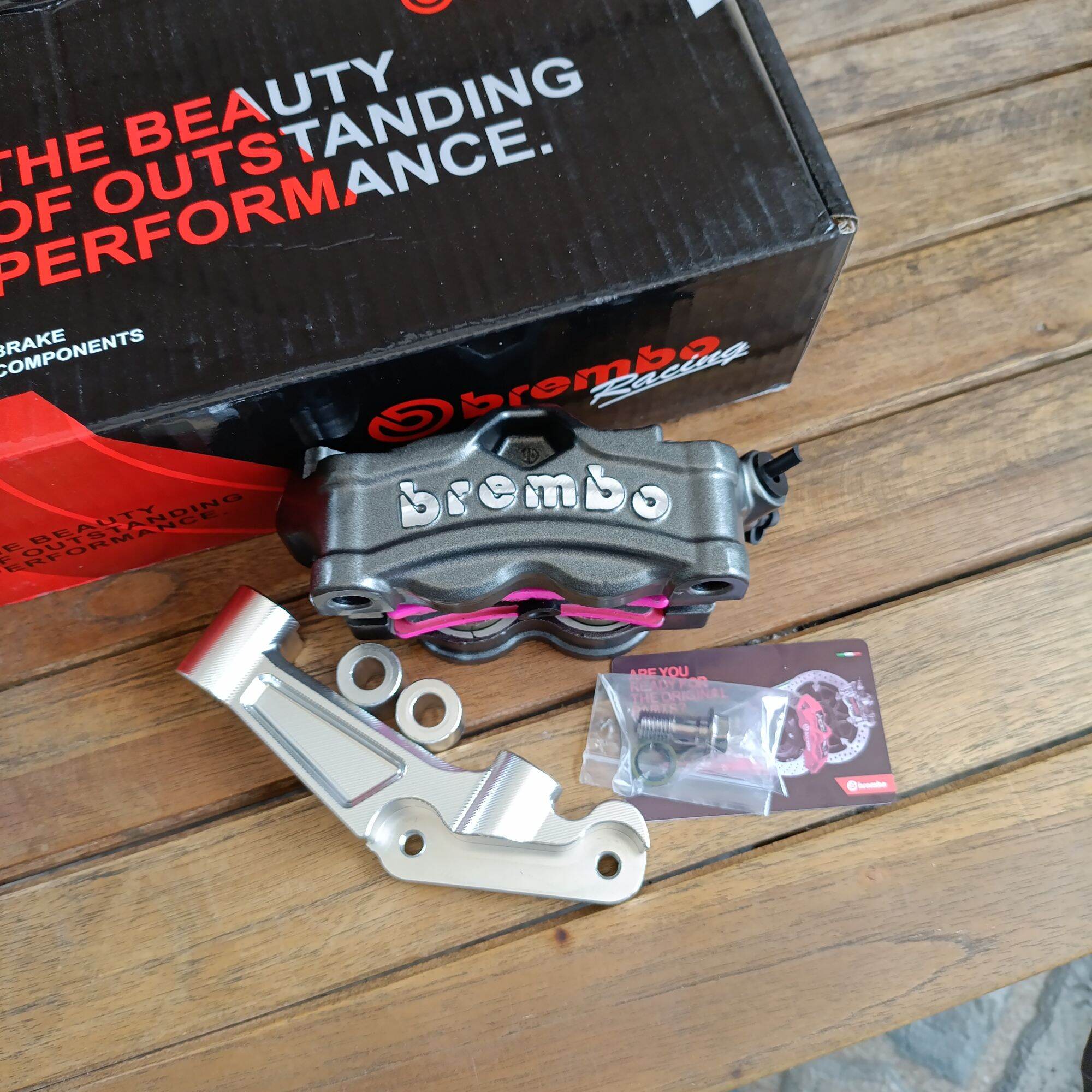 kaliper brembo 4 piston + set breket pnp ninja | Lazada Indonesia