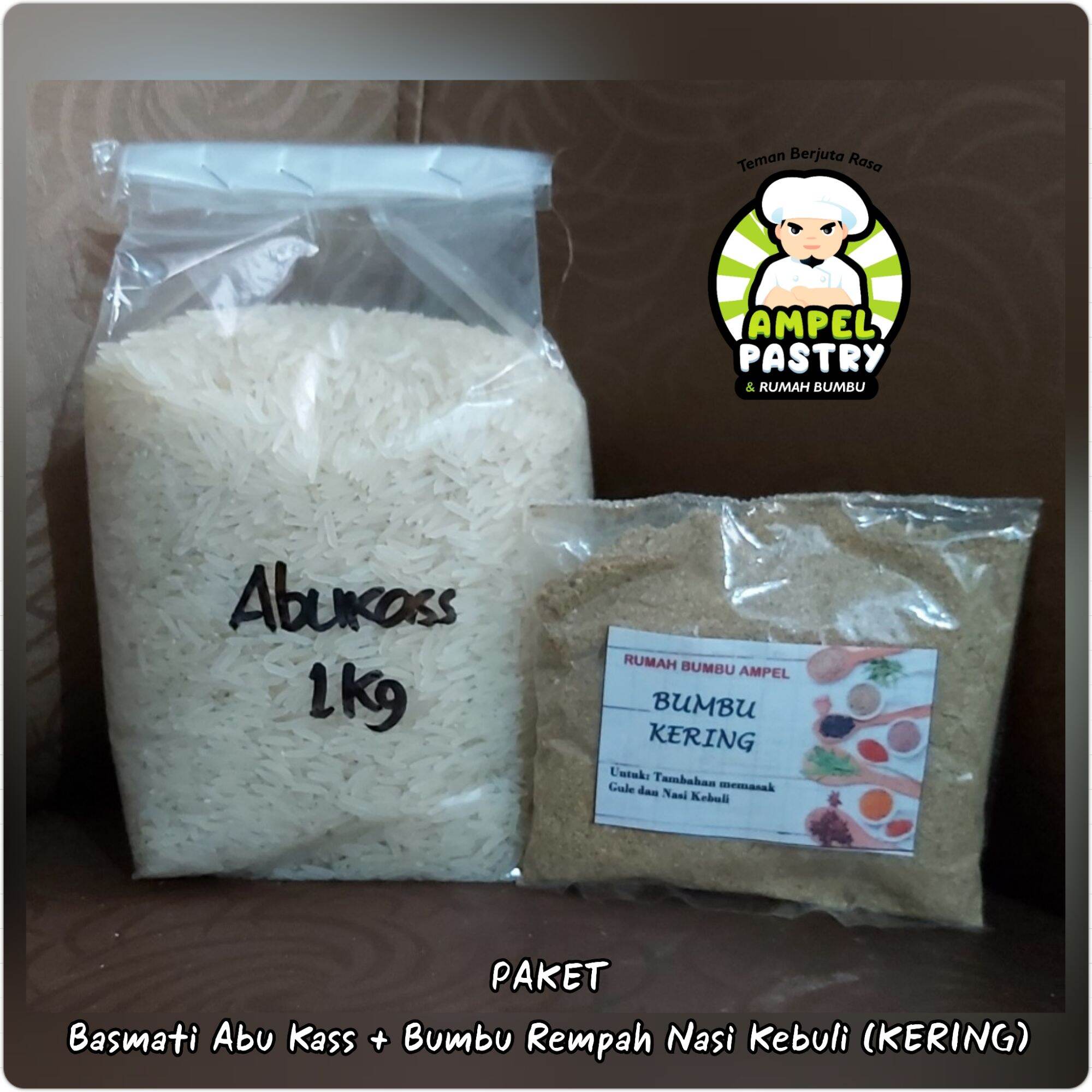PAKET. Basmati Abu Kass + Bumbu Rempah Nasi Kebuli (KERING) | Lazada ...