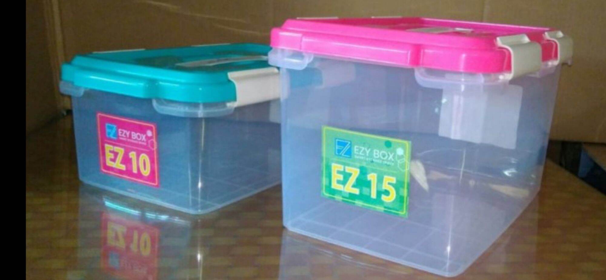 CONTAINER EZY BOX 15L 15 LITER TEMPAT PENYIMPANAN BOX MAKAN BOX MAINAN BOX SERBAGUNA | Lazada ...