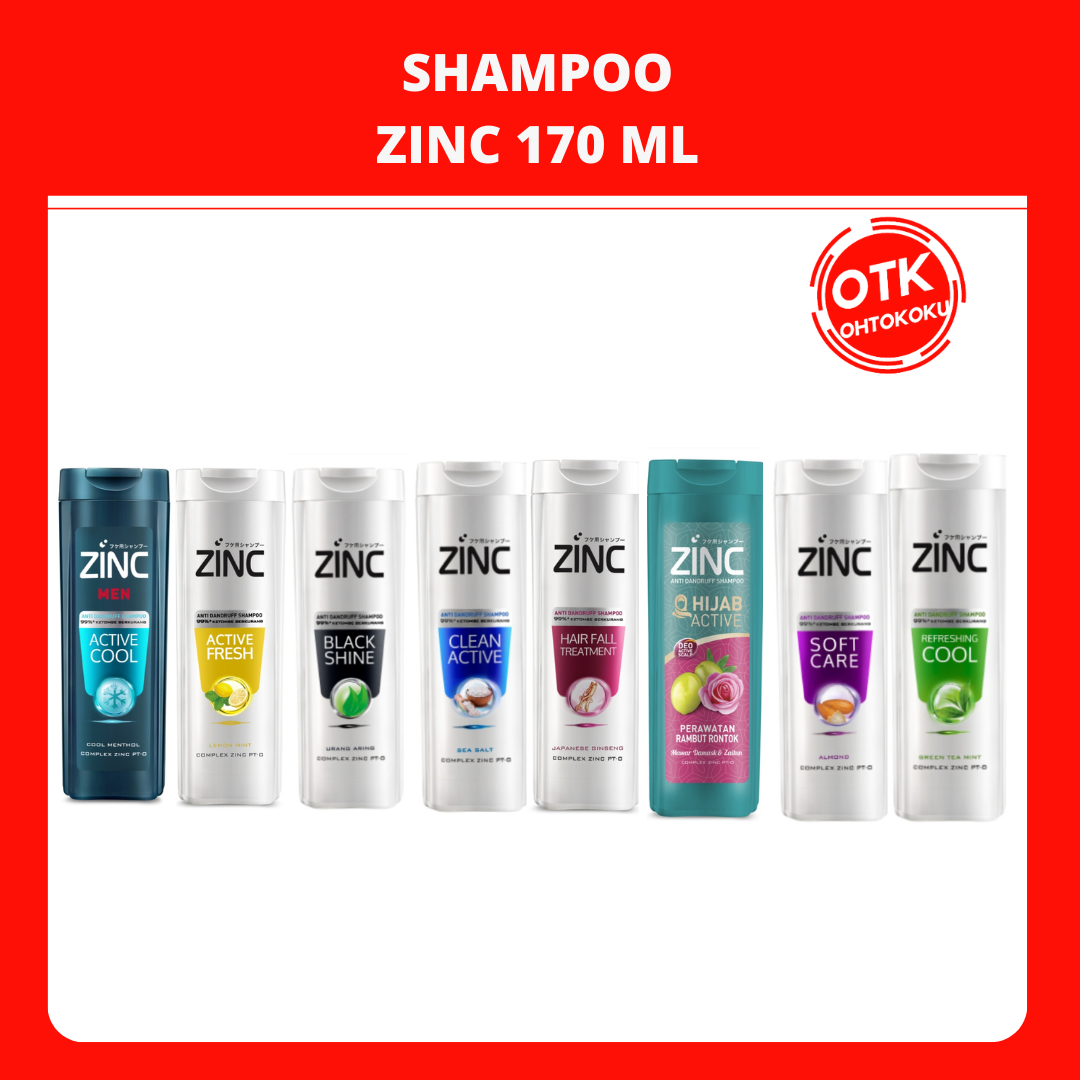 ZINC SHAMPOO ANTI KETOMBE BOTOL 170ML | Lazada Indonesia