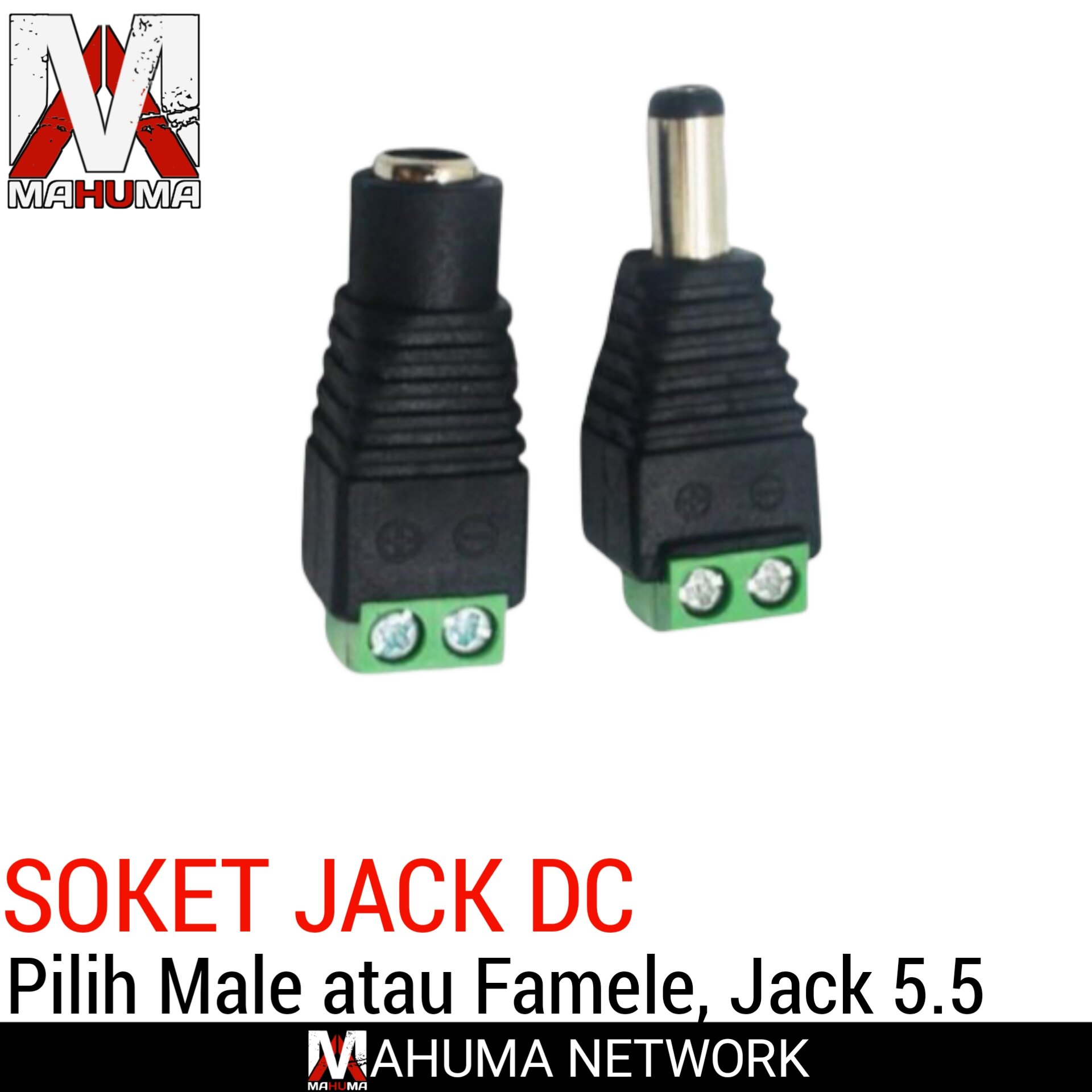 Jack Soket Socket DC Konektor Connector Adaptor Baut Male Female CCTV ...