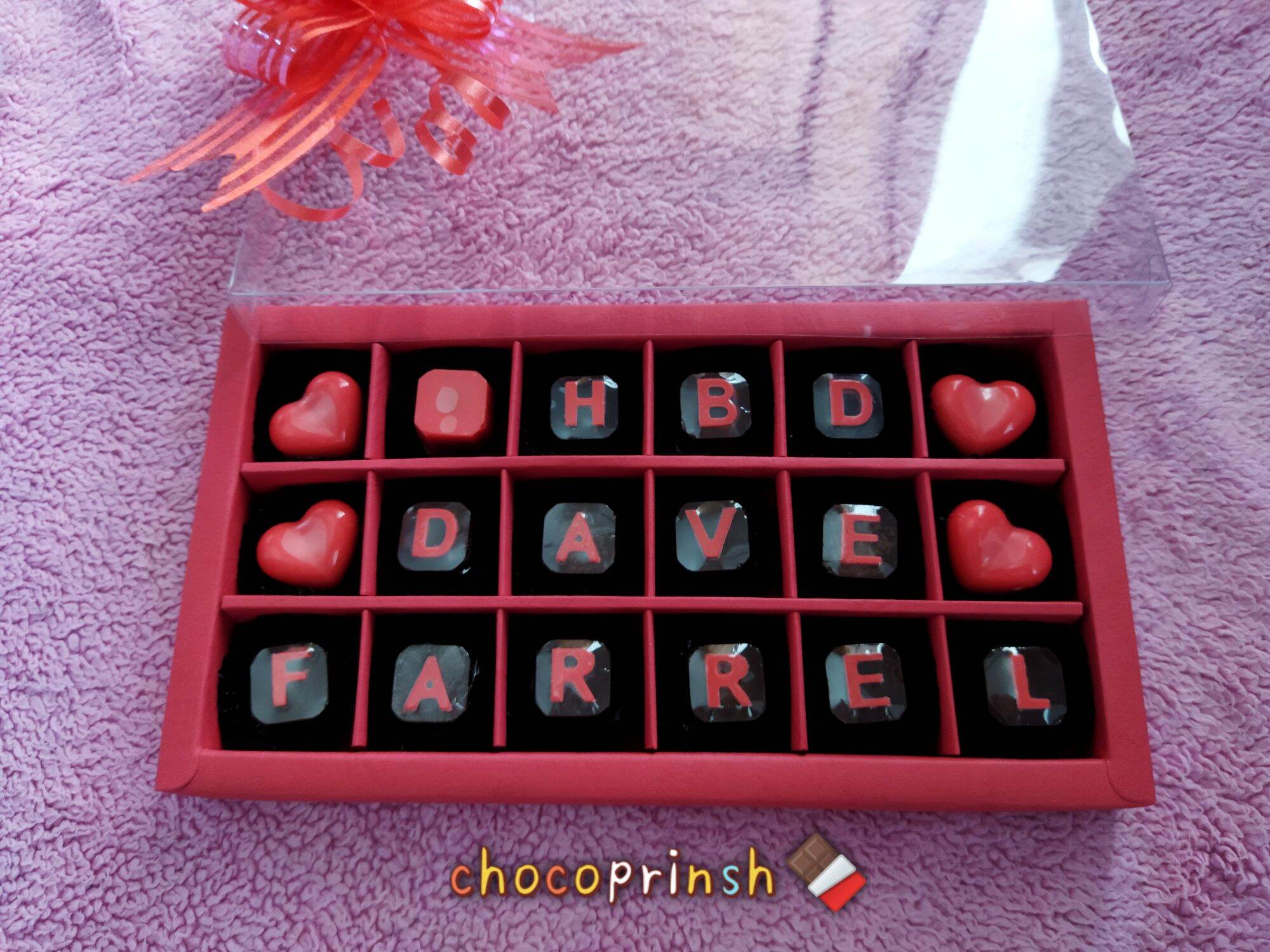 Coklat Gift box 18 sekat / Coklat Ulang tahun / hampers ultah Coklat ...