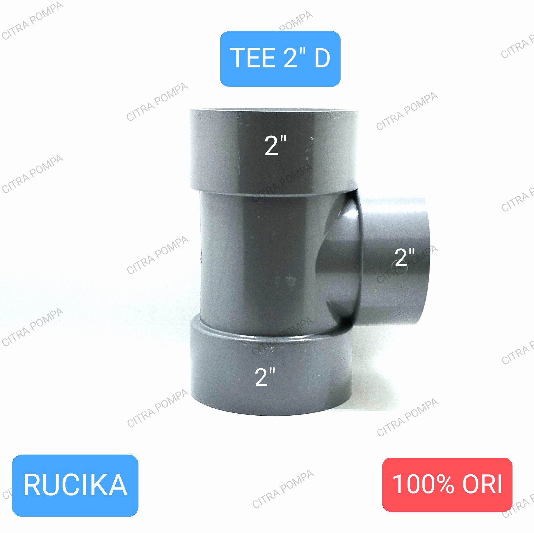 RUCIKA TEE 2 " D / TEE 2 inch D | Lazada Indonesia