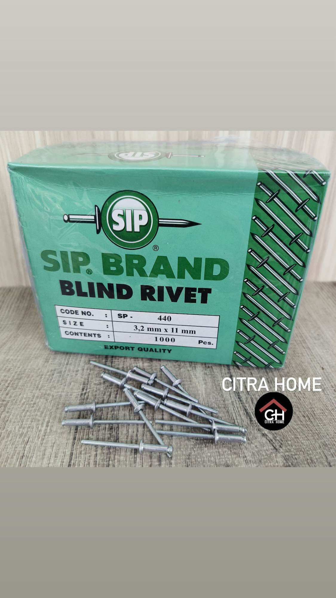 SIP Paku rivet 440 & 450 Harga 1 box isi 1000 pcs | Lazada Indonesia