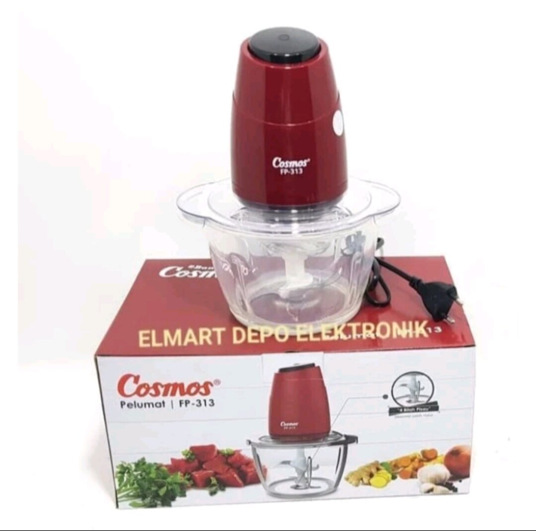 cosmos chopper food processor FP313 pelumat penggiling daging dan bumbu ...