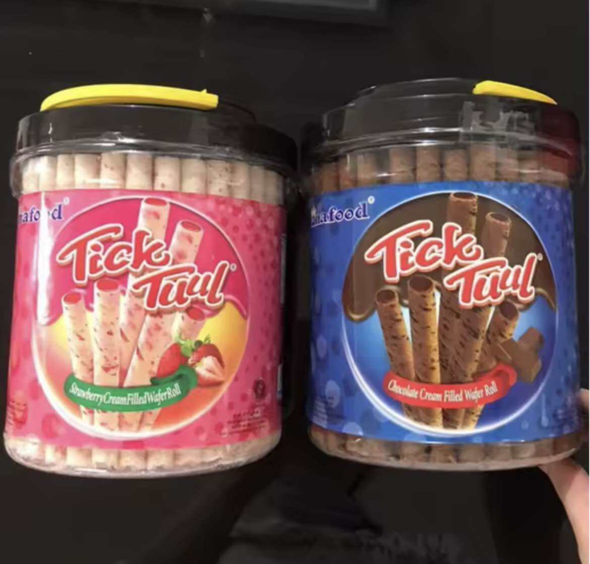 Tick Tuul Wafer Stick Roll 500gr Rasa Coklat & Strawberry | Lazada Indonesia