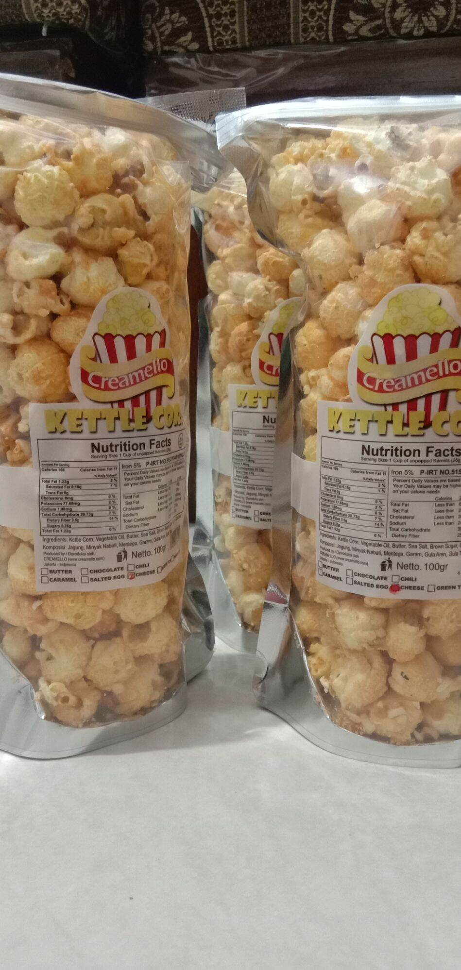 Popcorn Creamello Kettle Pop Corn Brondong Jagung cemilan Snack makanan ...
