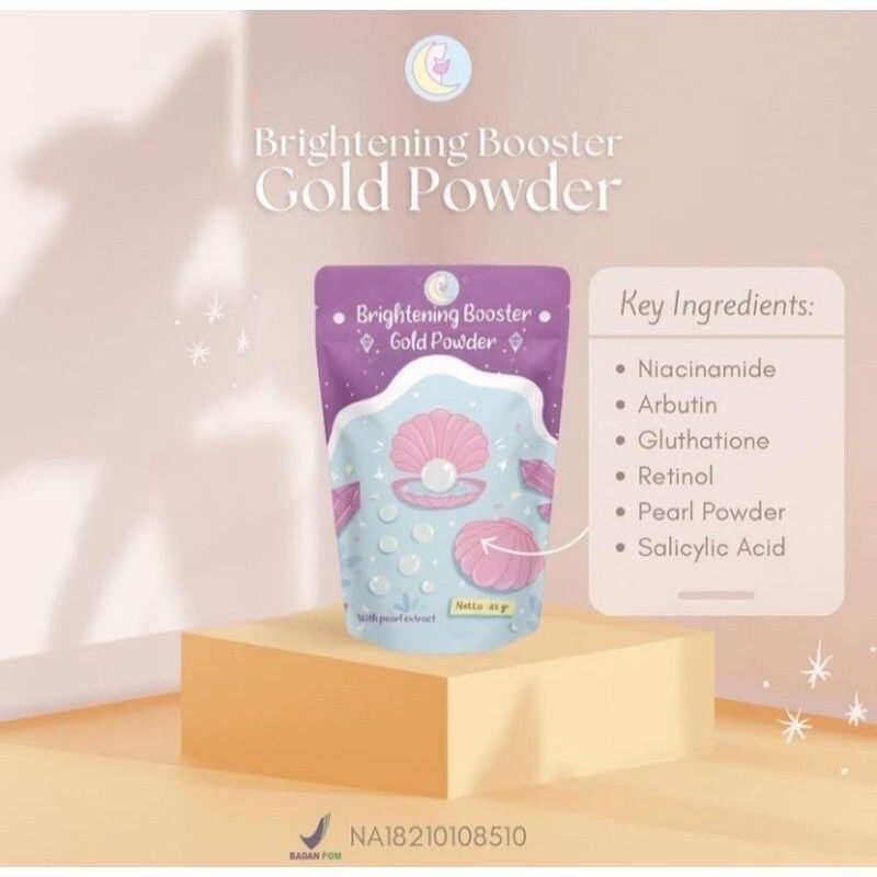 [BPOM] Brightening Booster Gold Powder | Lazada Indonesia
