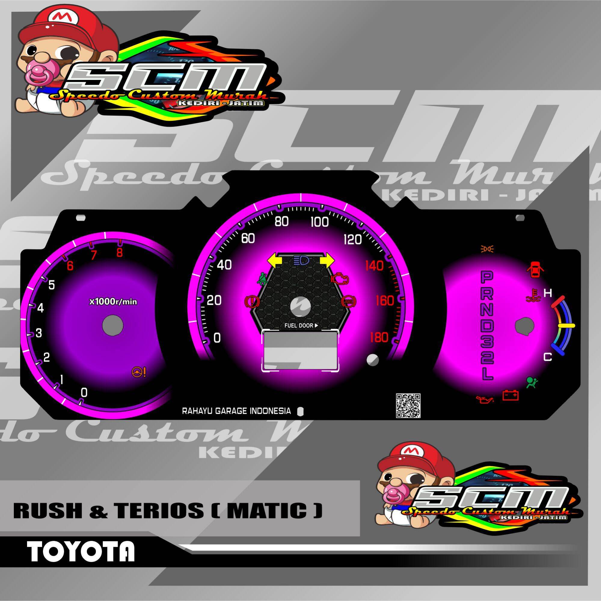 Papan speedometer Toyota Rush dan Terios matic panel spidometer custom ...