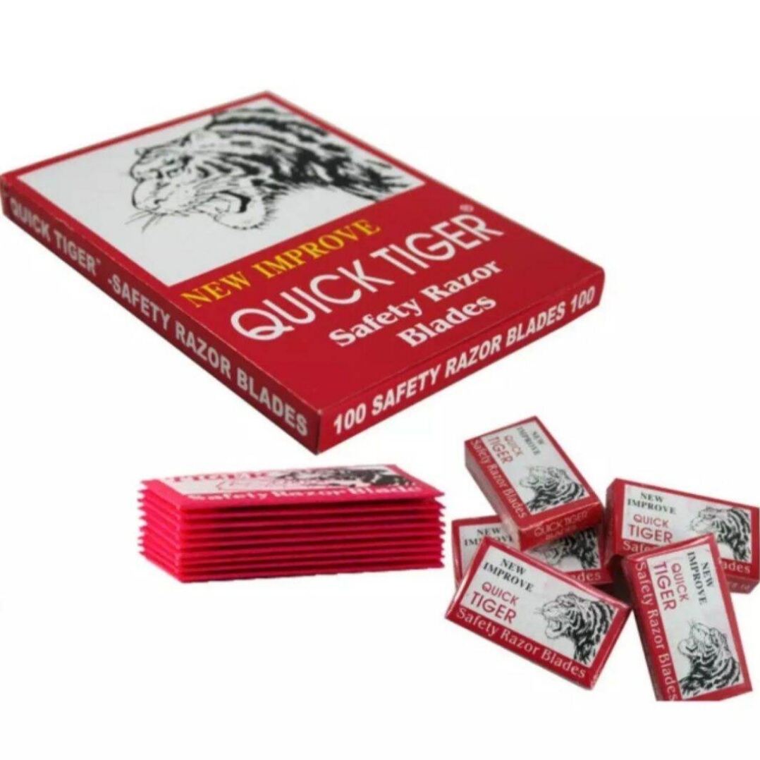 1 PAK ISI 10 KOTAK SILET QUICK TIGER SAFETY RAZOR BLADES | Lazada Indonesia