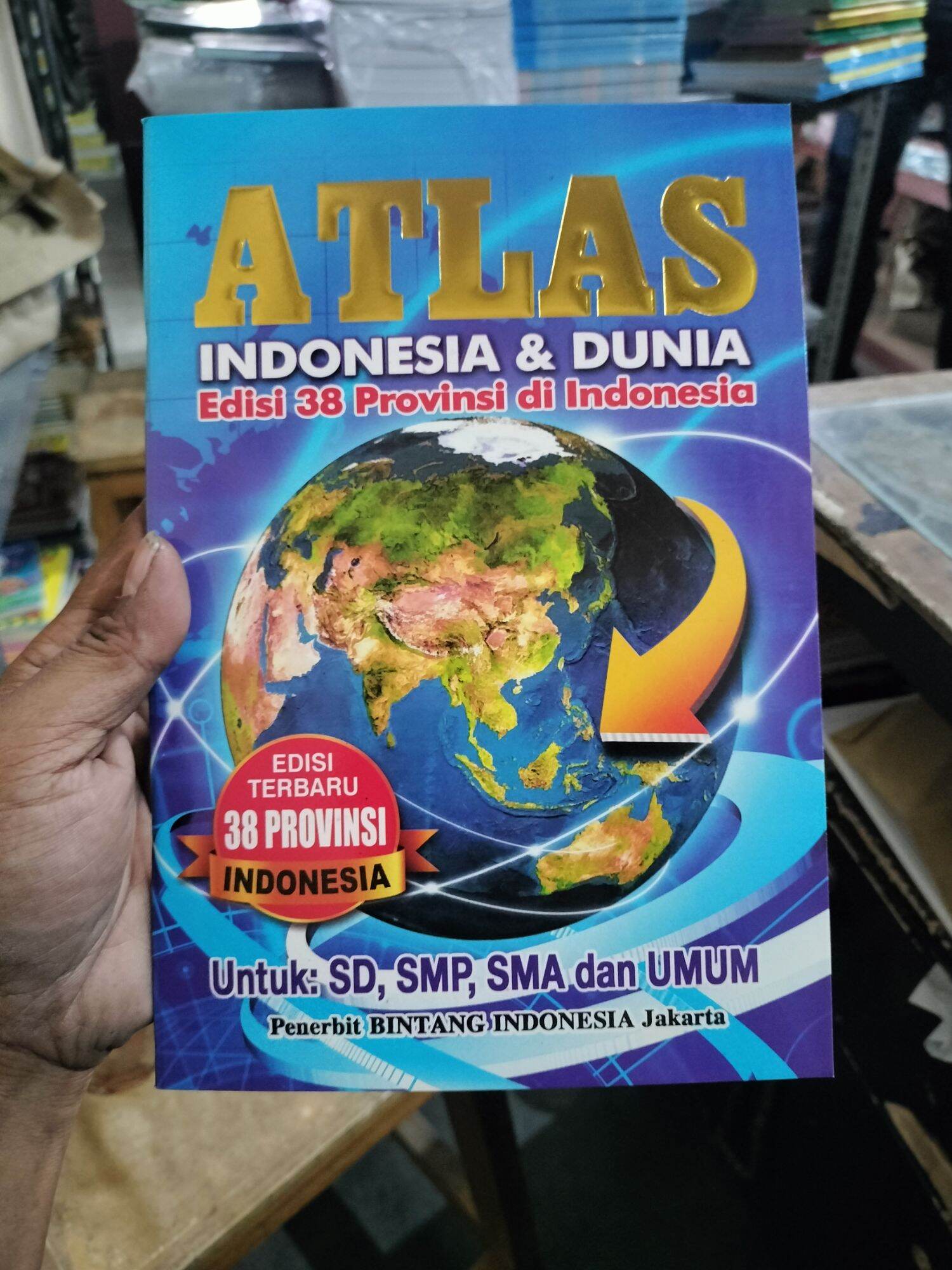buku atlas indonesia dan dunia edisi 38 provinsi di indonesia (16×23cm ...