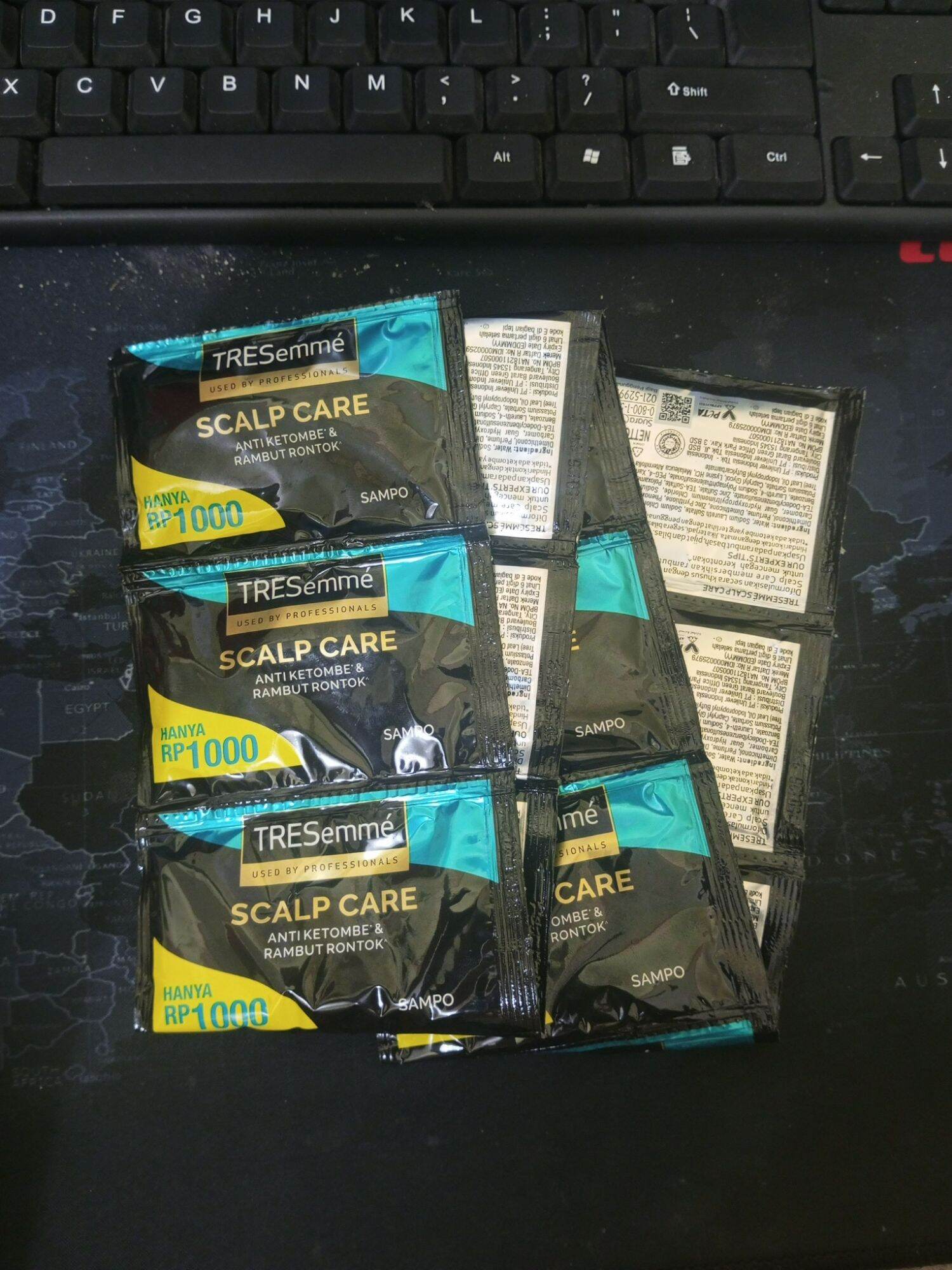 TRESemme Shampo KERATIN SMOOTH / TRESemme SCALP CARE Renceng isi 12 ...