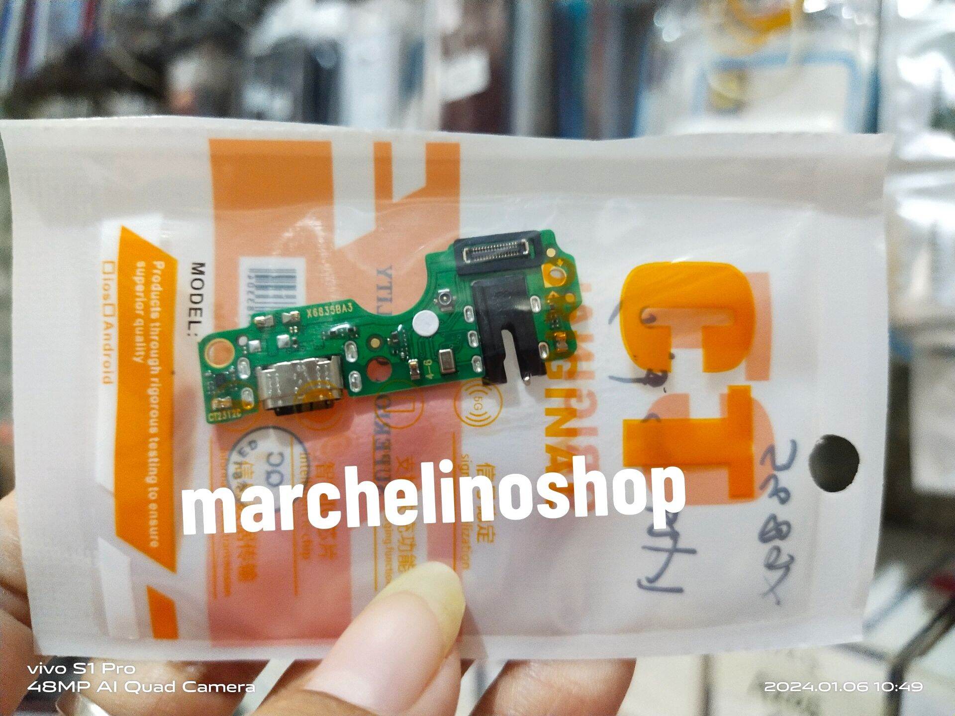 Papan Cas INFINIX HOT 30 PLAY/ Konektor Cas PCB Board Plug in Flexible ...