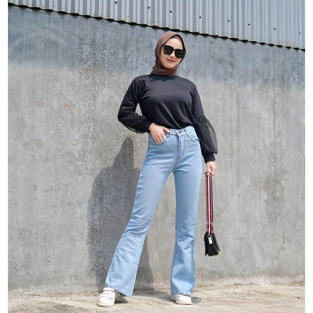 celana kulot cutbray highwaits//Celana Cutbray Wanita//Jeans Wanita Import Mode kulot cutbray ...