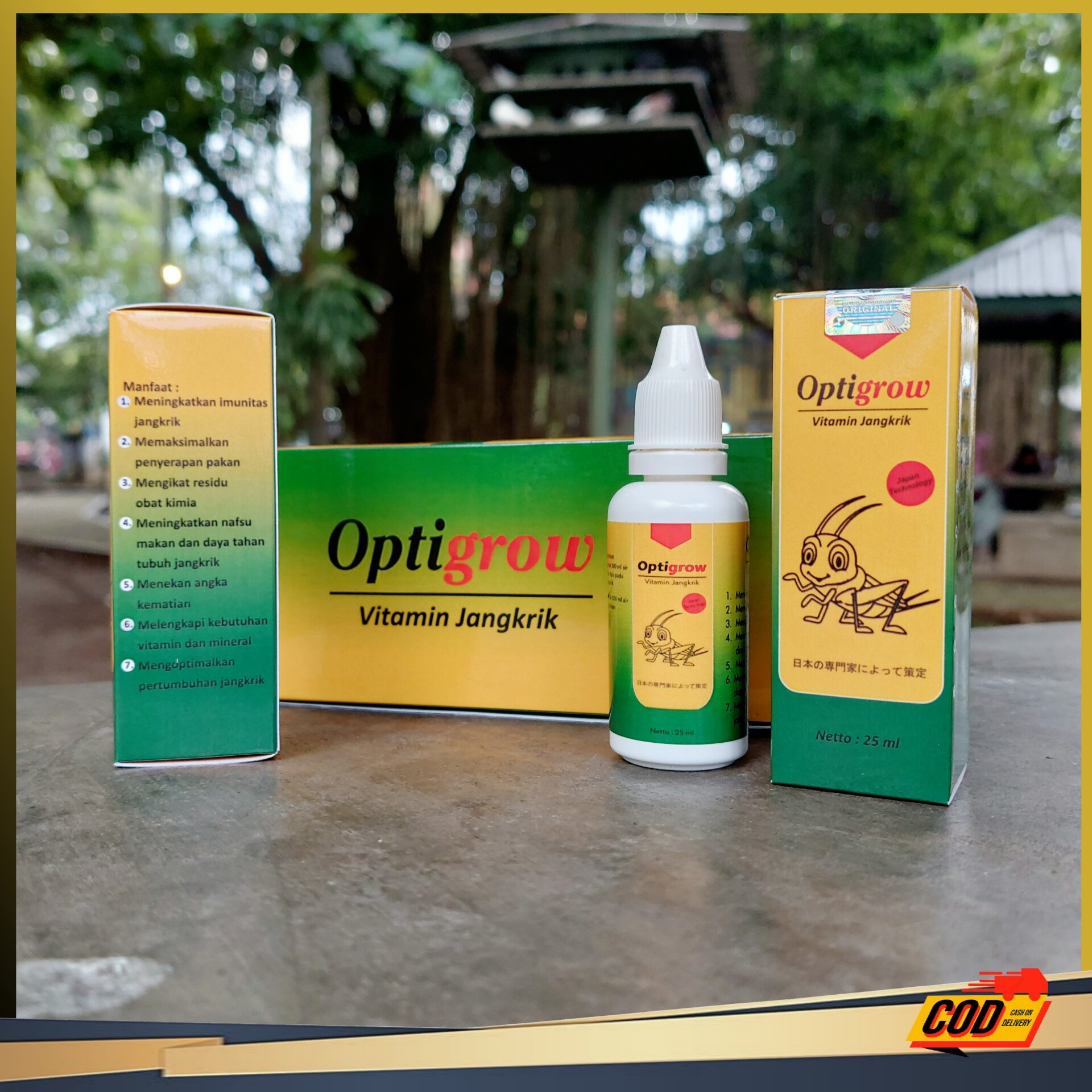 OPTIGROW 25 ml multivitamin mempercepat pertumbuhan jangkrik | Lazada ...