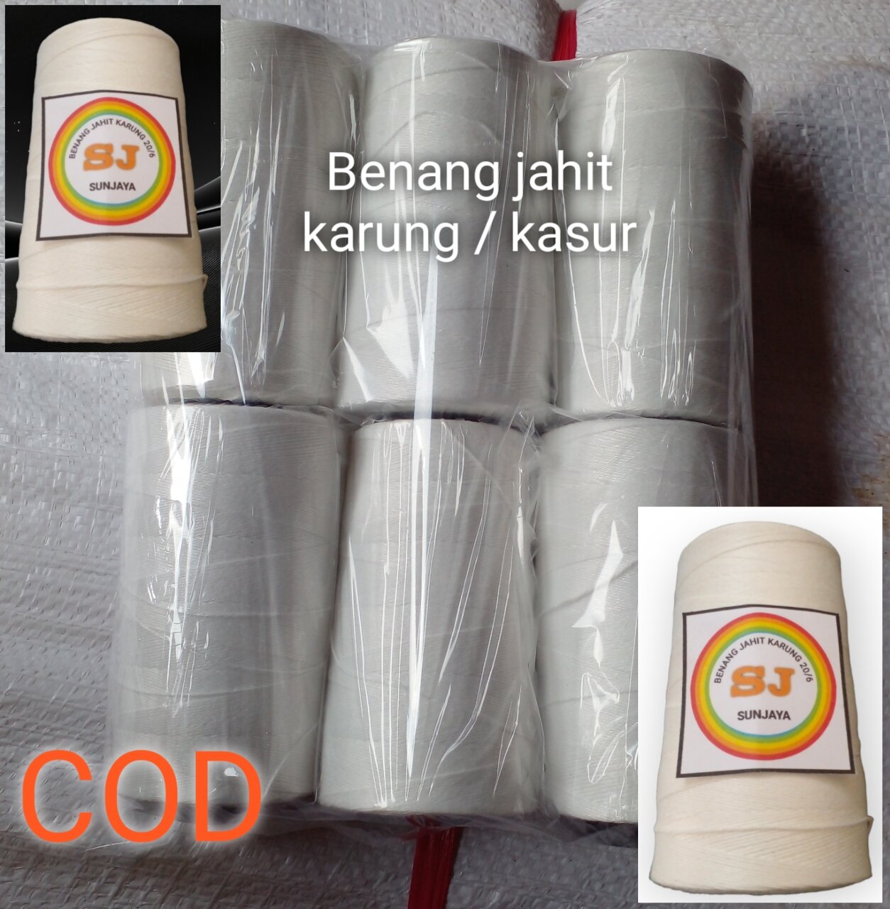 ((1 pack)) Benang Jahit Karung 20/6 p.e | Lazada Indonesia