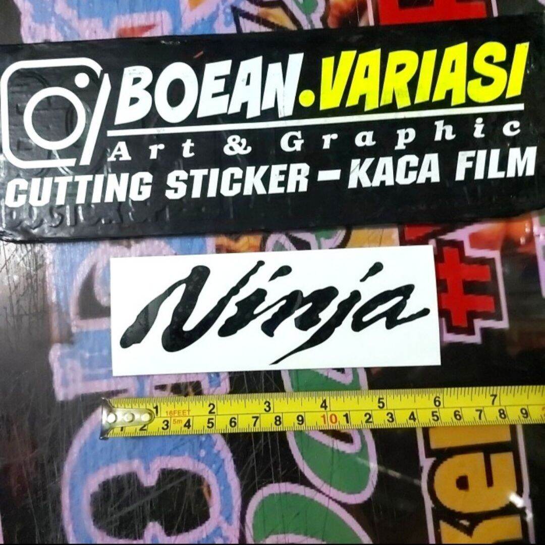 Cutting sticker ninja tulisan ninja kawasaki ninja 150 ninja 250 ninja ...