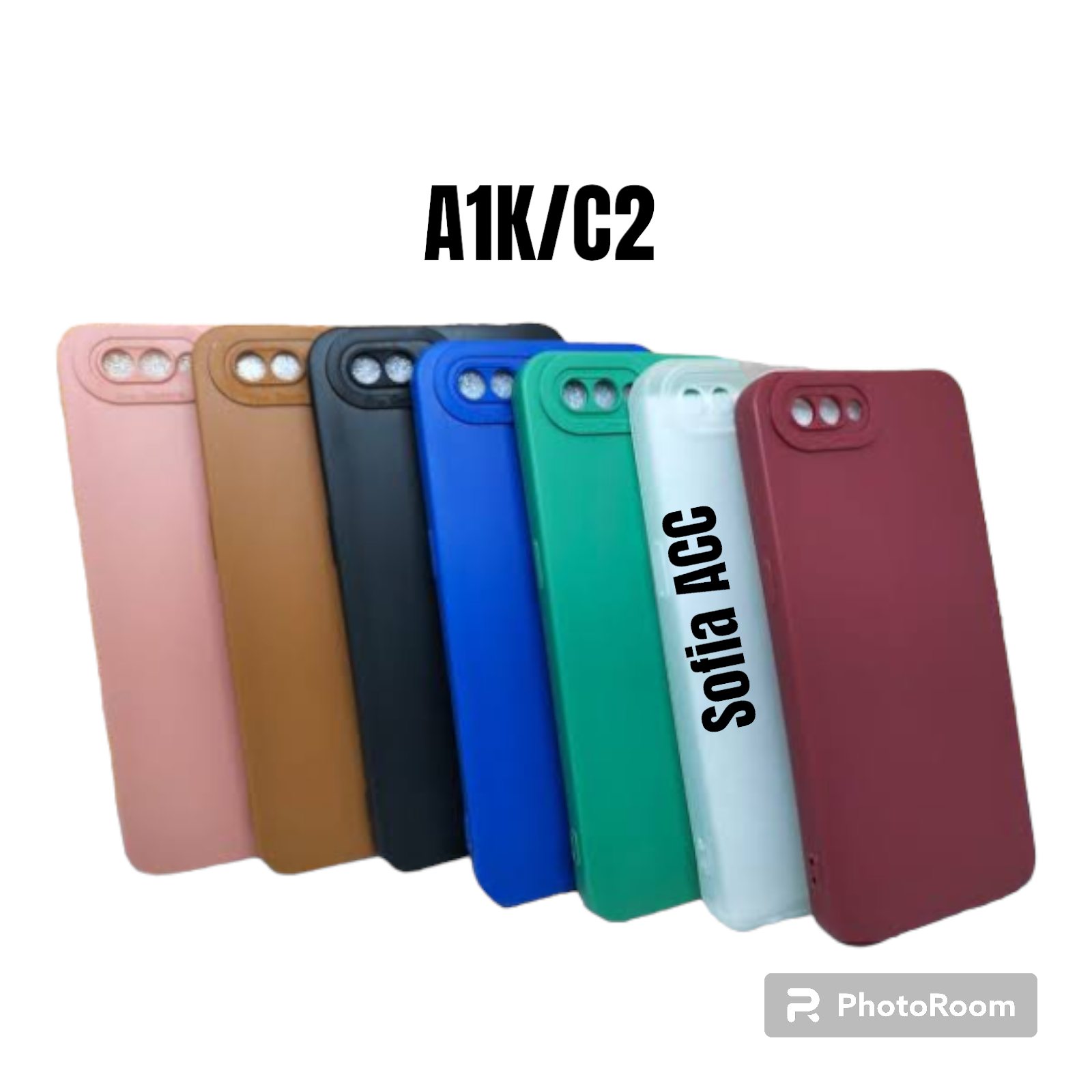 Softcase Macaron Hp Oppo A3S / A1K / C1 / C2 Case pro kamera terbaru ...