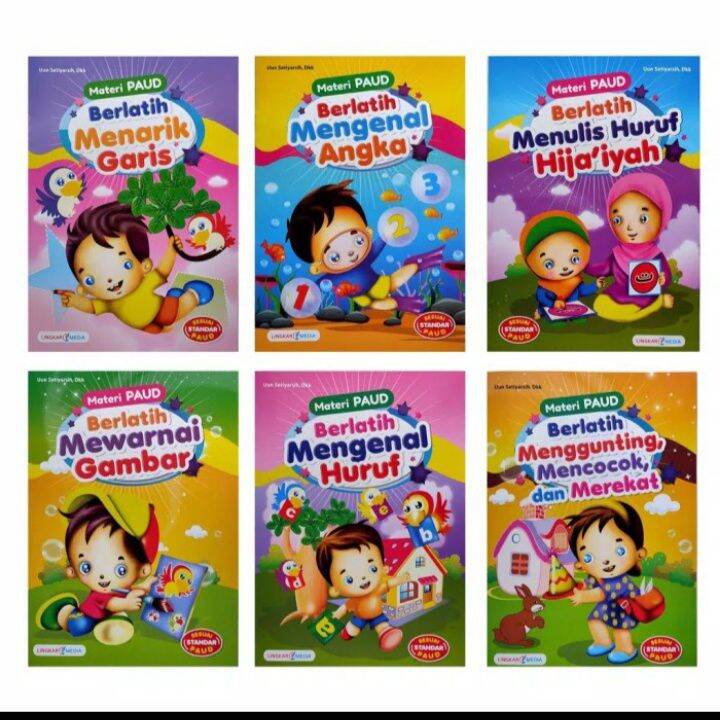 Buku Paket PAUD, 1 Paket isi 6 Buku, full color | Lazada Indonesia