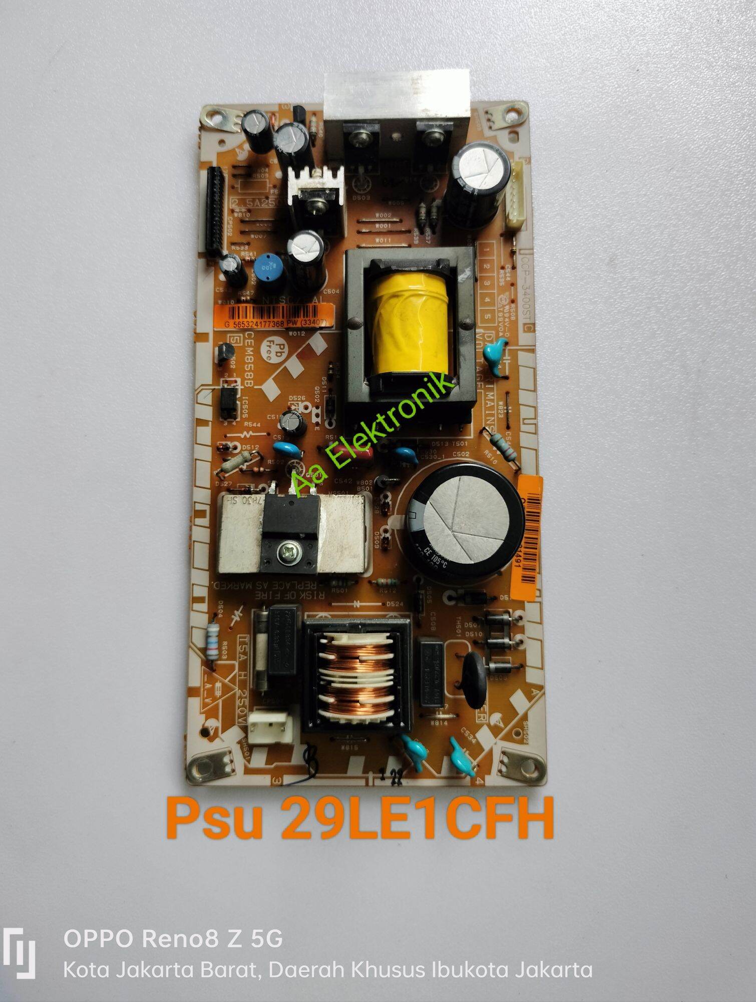 Psu power supply tv Fujitec 29LE1CFH regulator | Lazada Indonesia