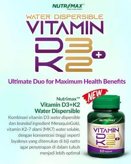 Nutrimax Vitamin D3 K2 30 Kapsul Lazada Indonesia 7635