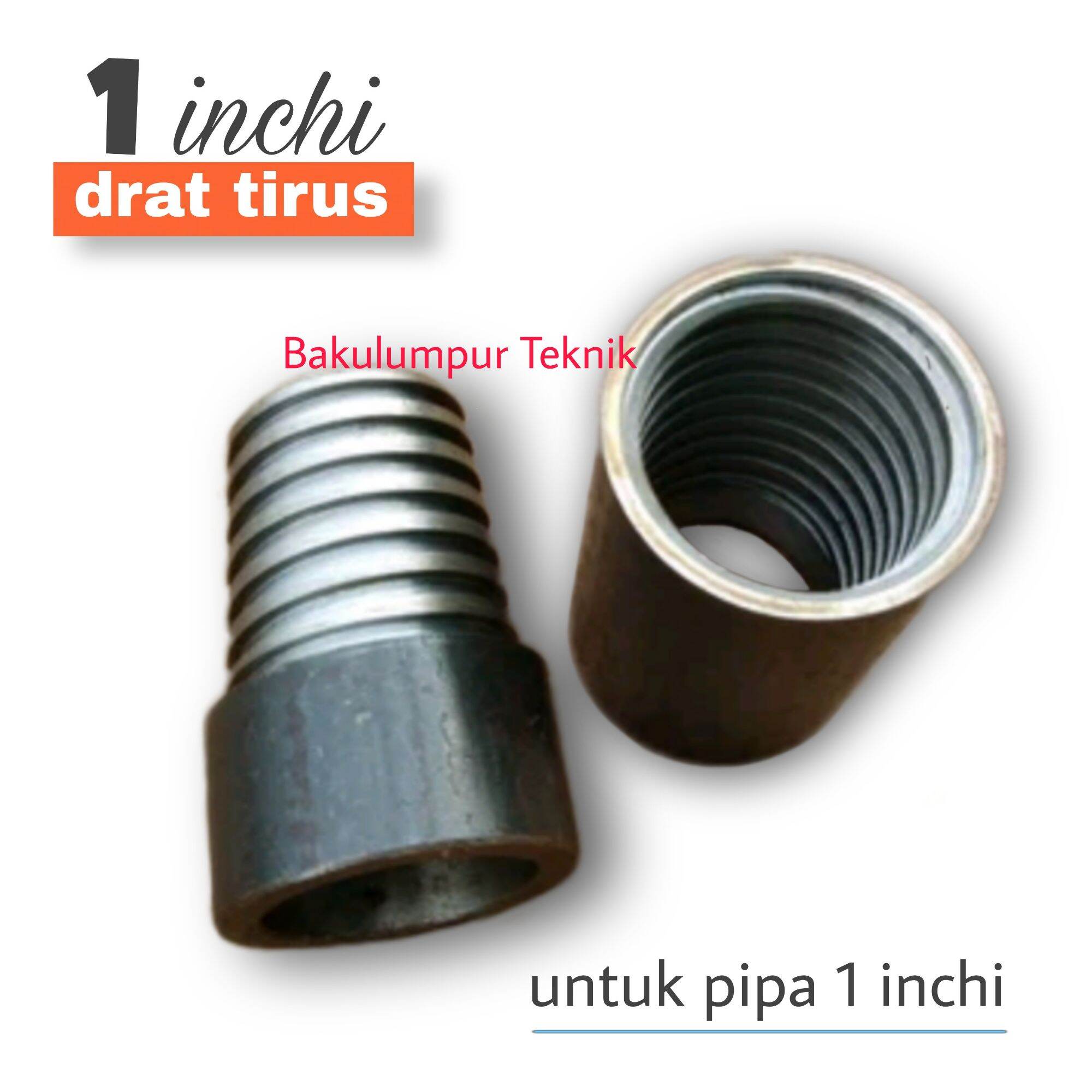 shock drat pipa bor sumur 1 inchi sok drat kasar luar dalam socket penyambung pipa sumur bor ...