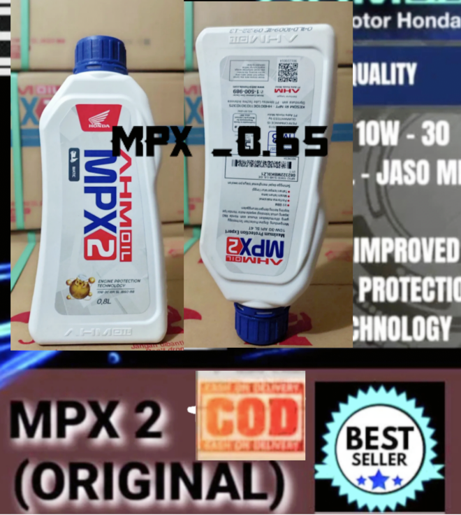 oli mpx 2 0.65 liter . secopy new.beat dulux.genio | Lazada Indonesia