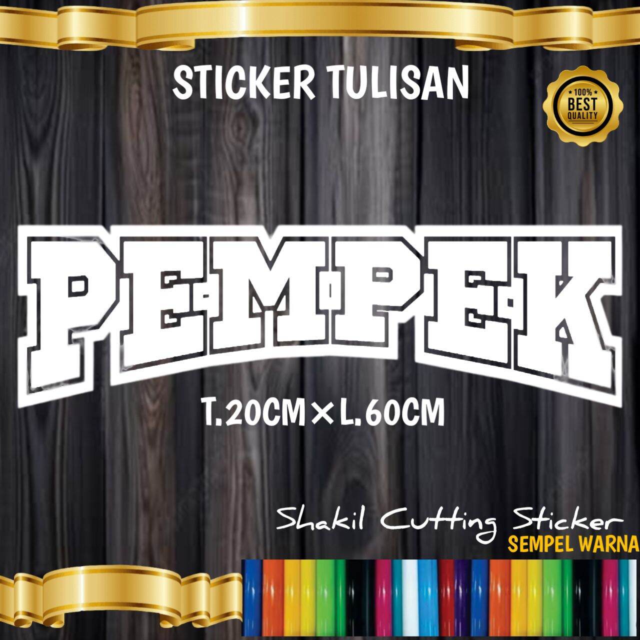 STICKER CUTTING TULISAN PEMPEK | Lazada Indonesia