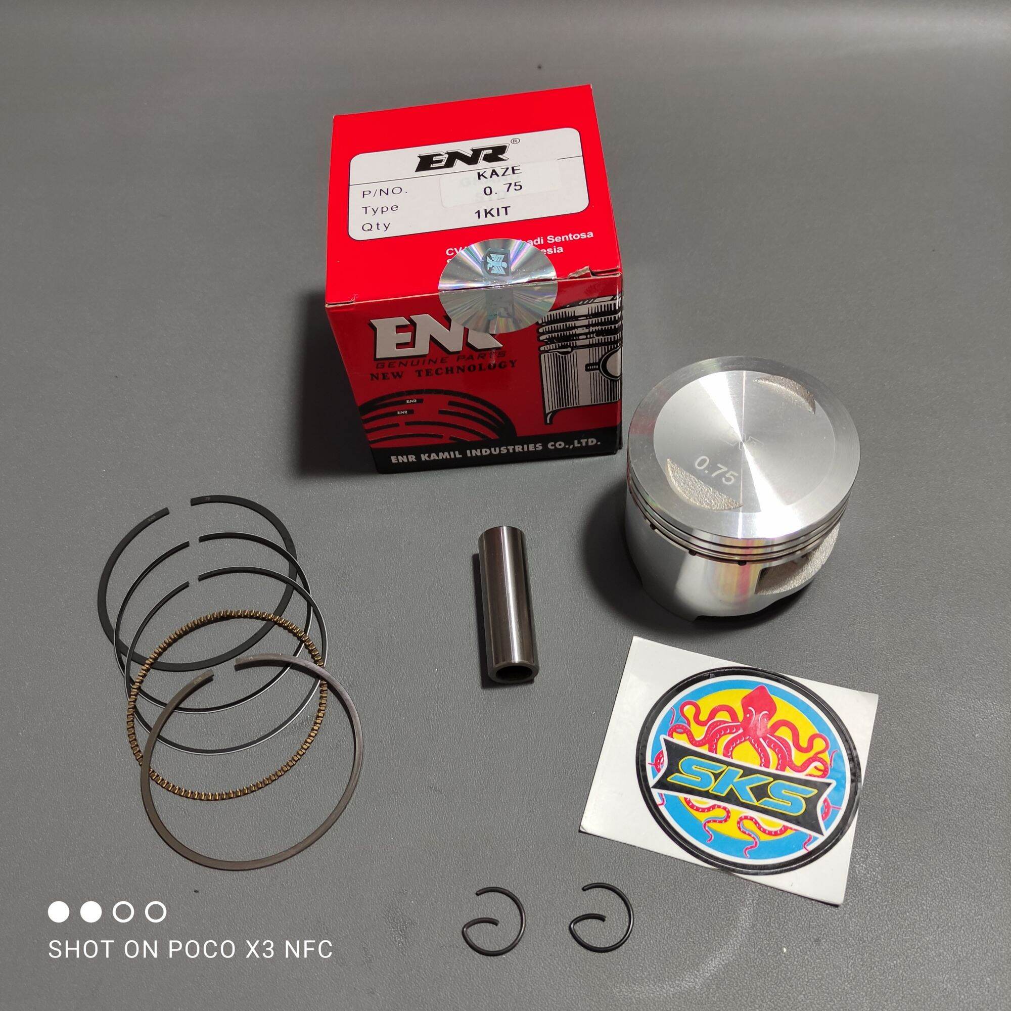 Piston kit KAZE ukuran 0.75 | Lazada Indonesia