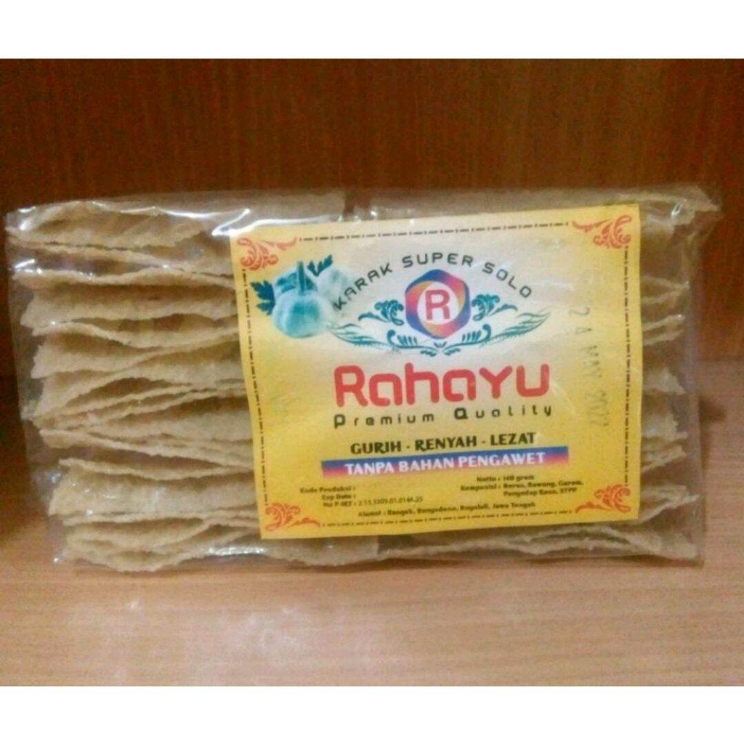 Karak Mentah Gendar Puli Solo Rahayu Kerupuk Beras perlu digoreng lagi ...