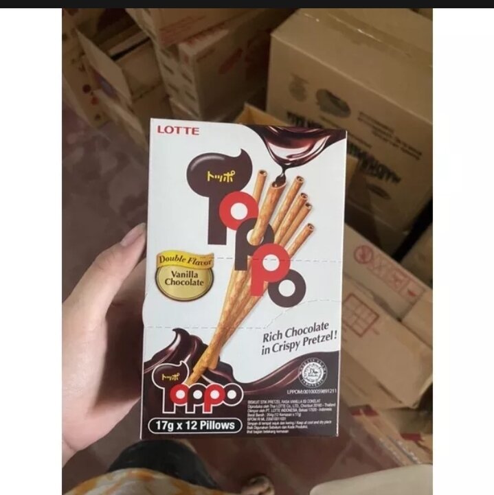 Lotte Toppo Biskuit Stick 1 box (12 pcs × 17 gram) | Lazada Indonesia