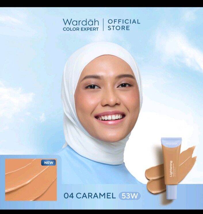 Wardah Lightening Liquid Foundation 25ml-Base Makeup Skin-Like to Hight ...