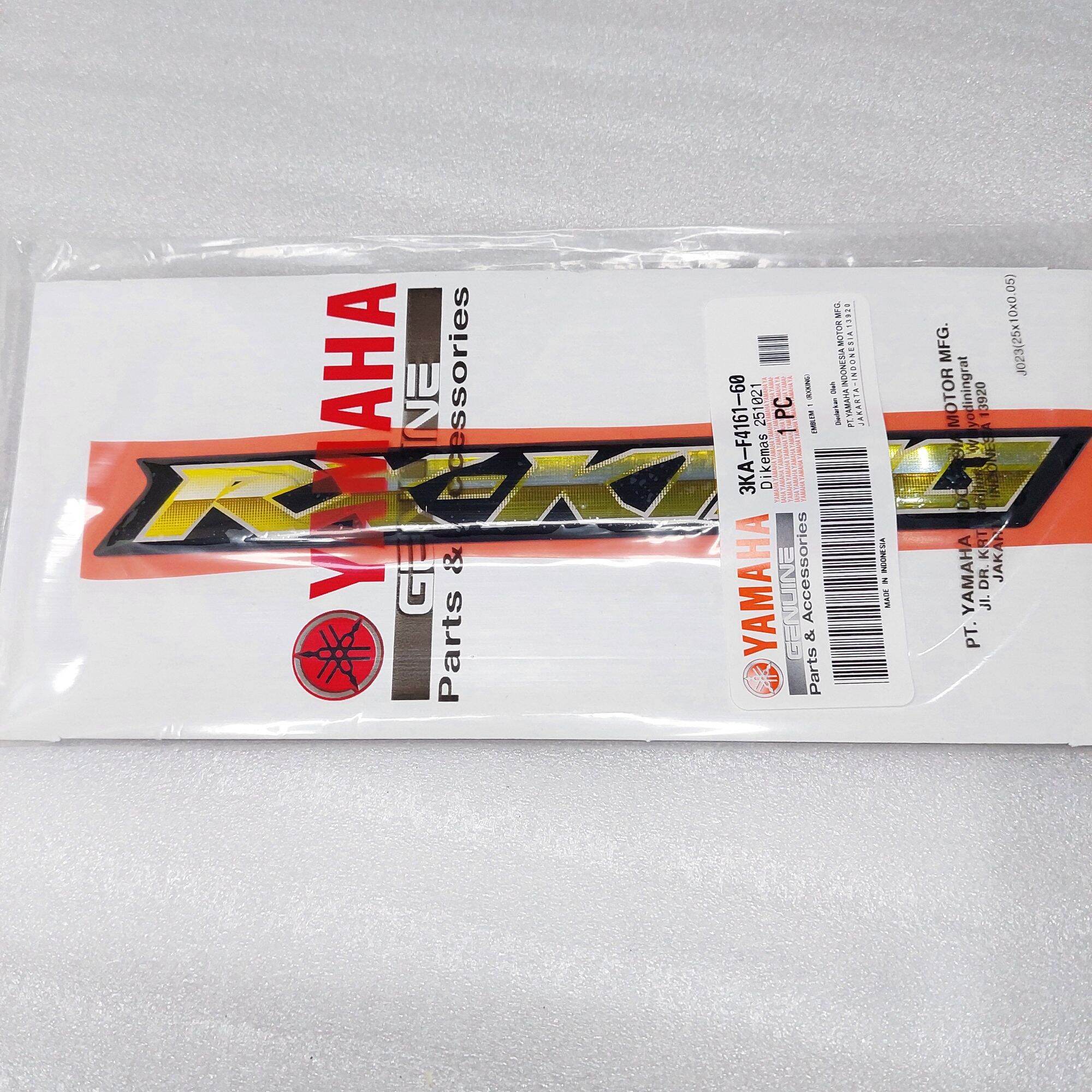 Emblem stiker tulisan rxking rx king 2007 2008 2009 original yamaha ...