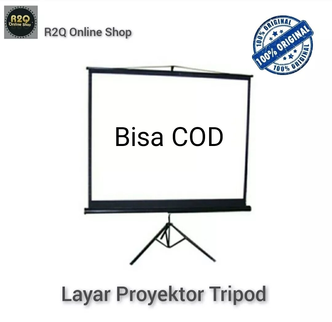 layar proyektor Tripod 70 inch | Lazada Indonesia