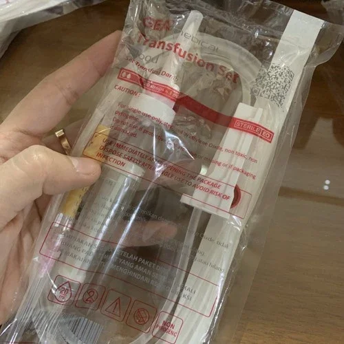 Blood Set Gea Blood Transfusion Set Transfusi Darah - Eceran | Lazada ...