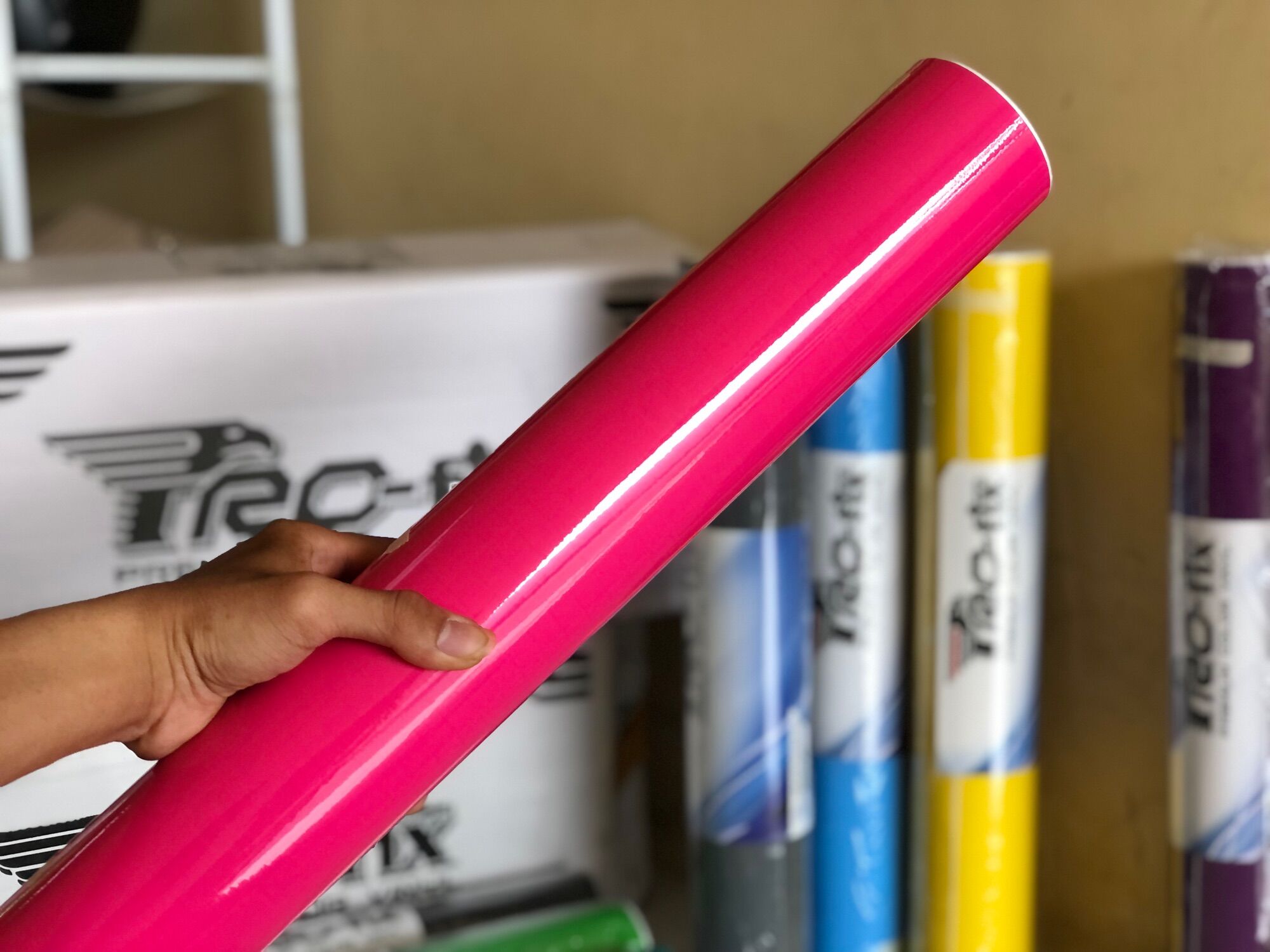 Skotlet pink magenta glossy scotlite profix (L 45cm x P 50cm) | Lazada ...