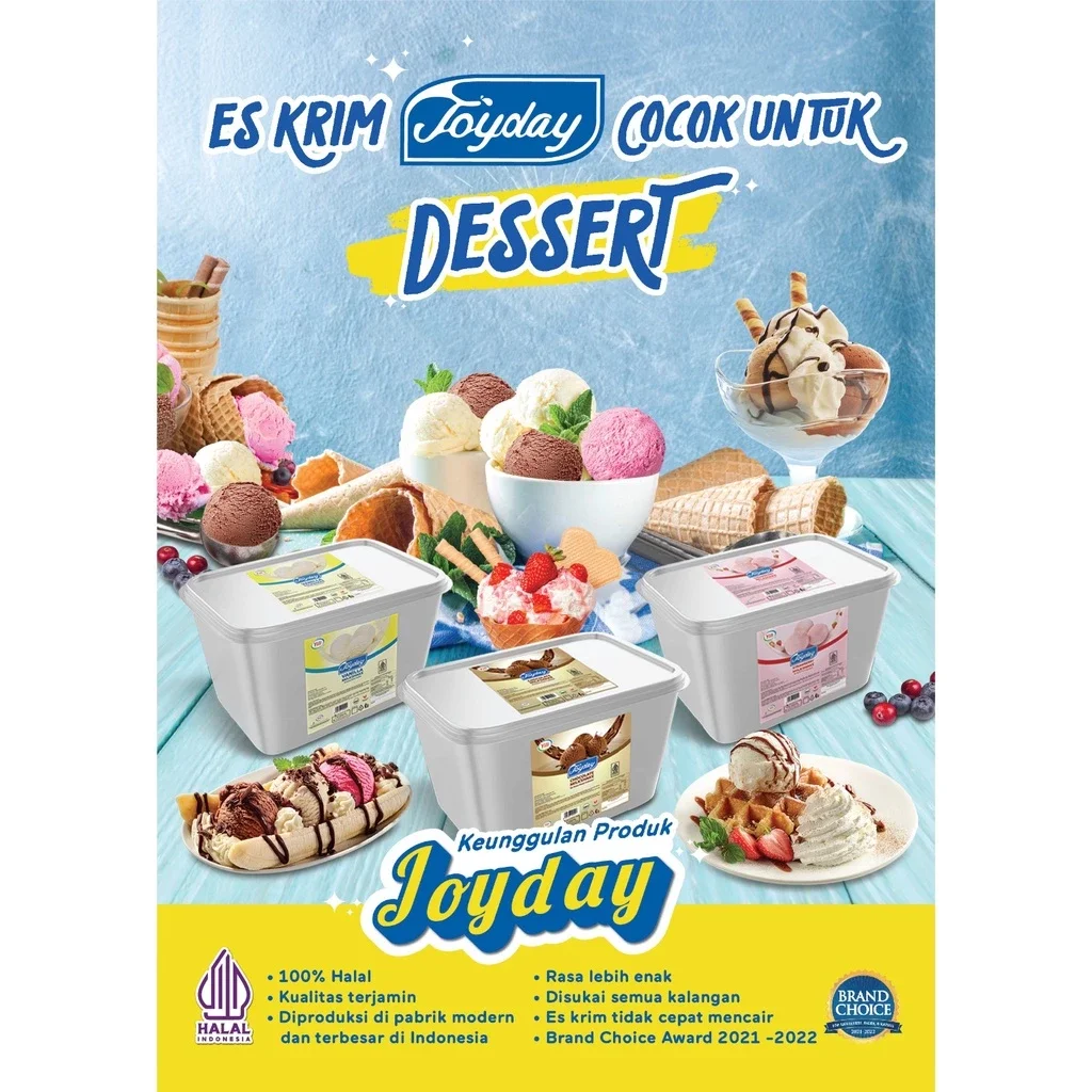 Ice Cream Joyday 8 Liter Rasa Neapolitan | Lazada Indonesia