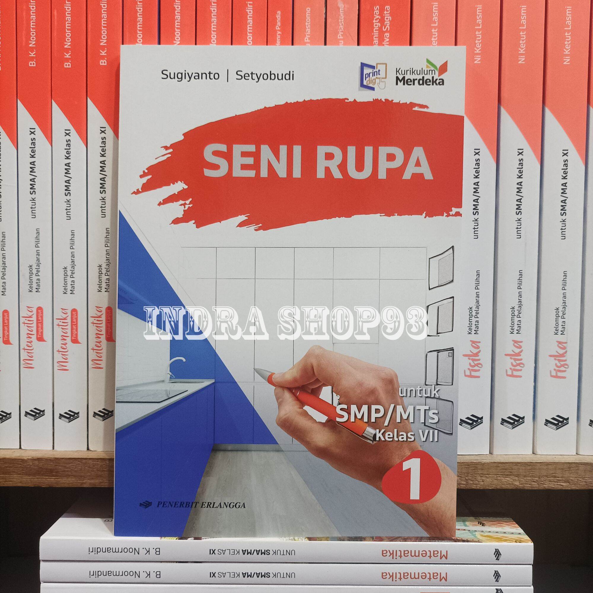 Buku Seni Rupa Kelas 1/VII 7 SMP Kurikulum Merdeka Erlangga | Lazada ...