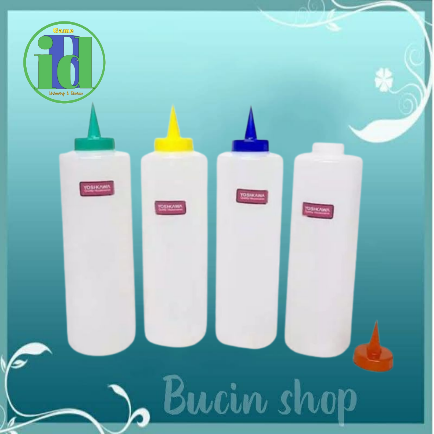 Botol saos yoshikawa Bk03 / botol mayonaise ttp lancip / botol kecap ...