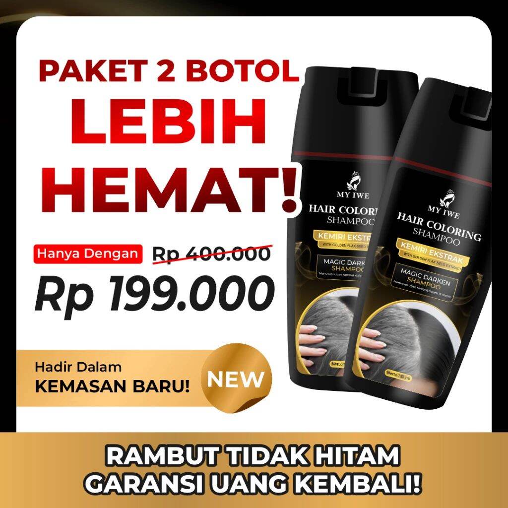My iwe Shampo Menghitamkan Rambut Uban Permanen Dan Vitamin Rambut Anda ...