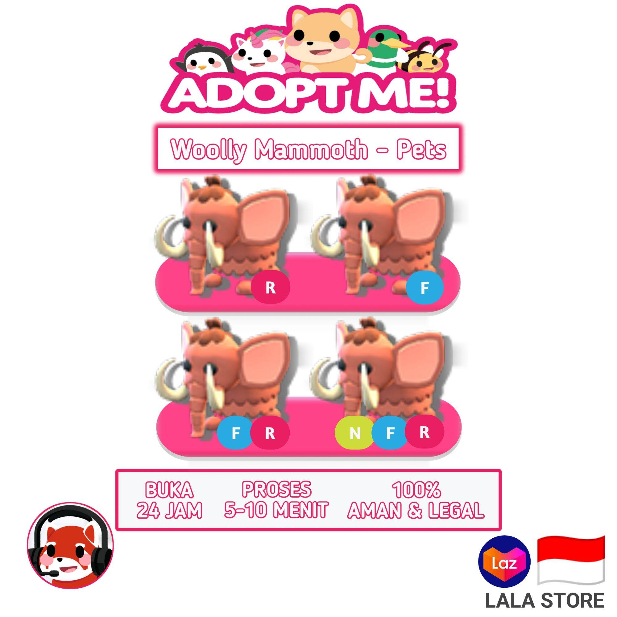 Adopt Me - Woolly Mammoth - Roblox | Lazada Indonesia