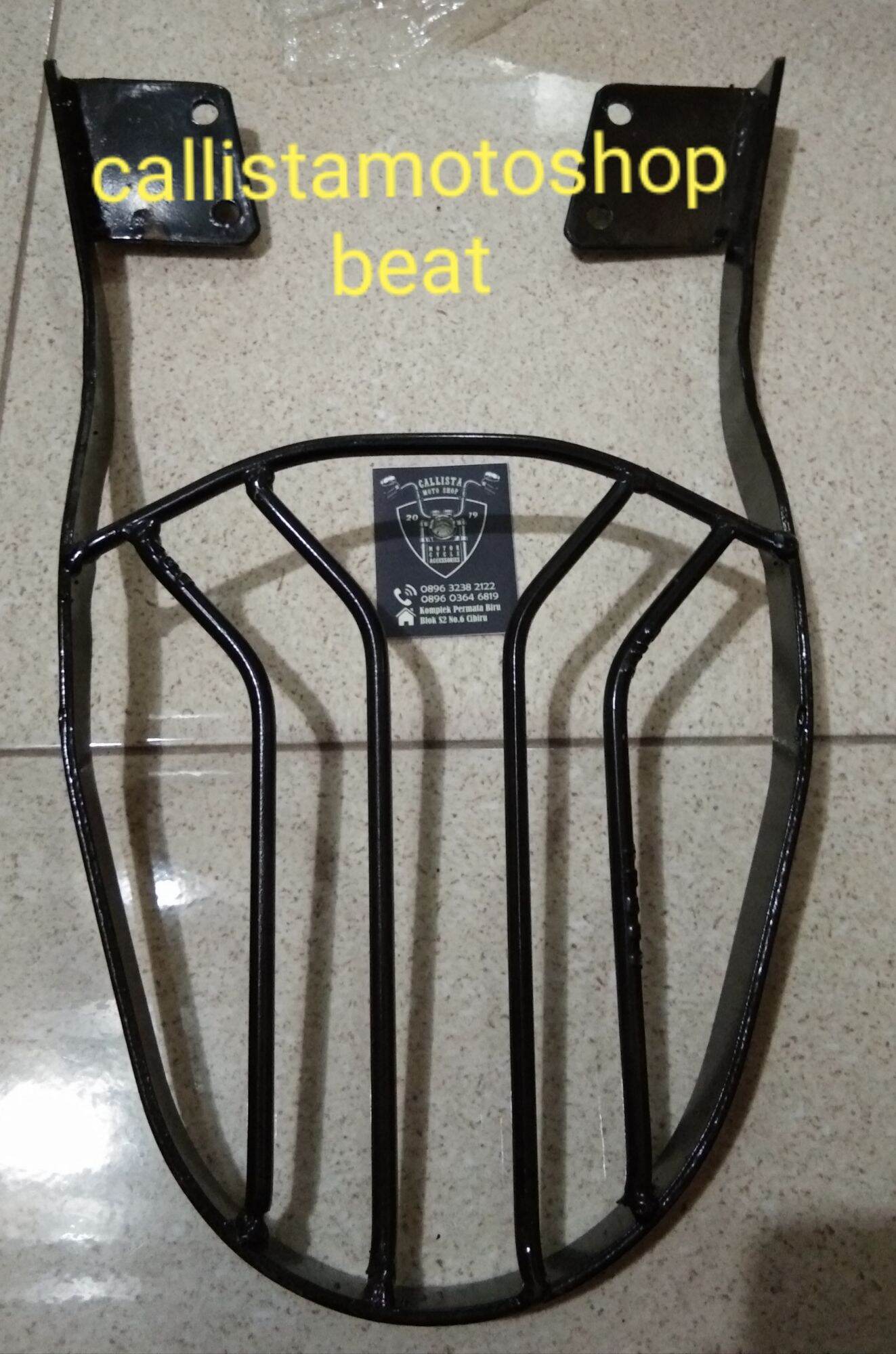 brecket top box bracket rak behel belakang motor honda beat | Lazada ...