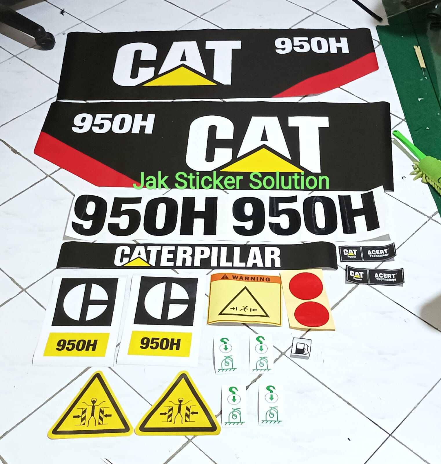 Stiker Cat 950H Caterpillar Sticker Alat Berat Wheel Loader | Lazada ...