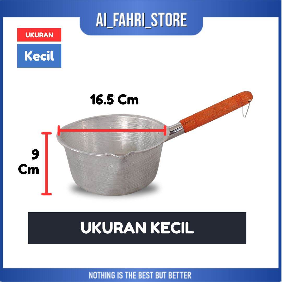Panci Rebus Serbaguna + packing Kardus Gagang Kayu Bahan Aluminium ...