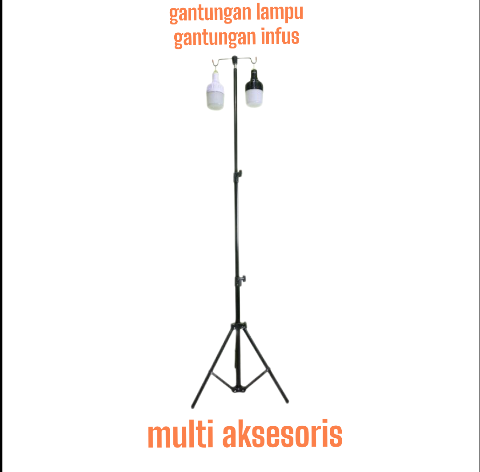 Tiang Infus portable Gantungan lampu portable + Tas | Lazada Indonesia