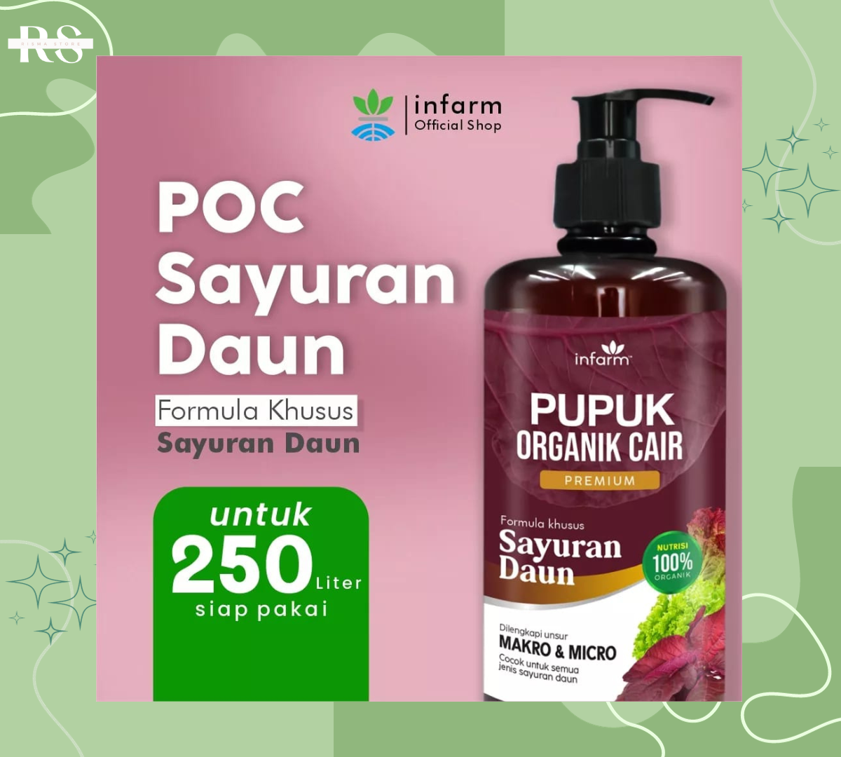 INFARM PUPUK ORGANIK PRAWATAN TANAMAN SAYUR / KOMPOS POC 500ML | Lazada ...