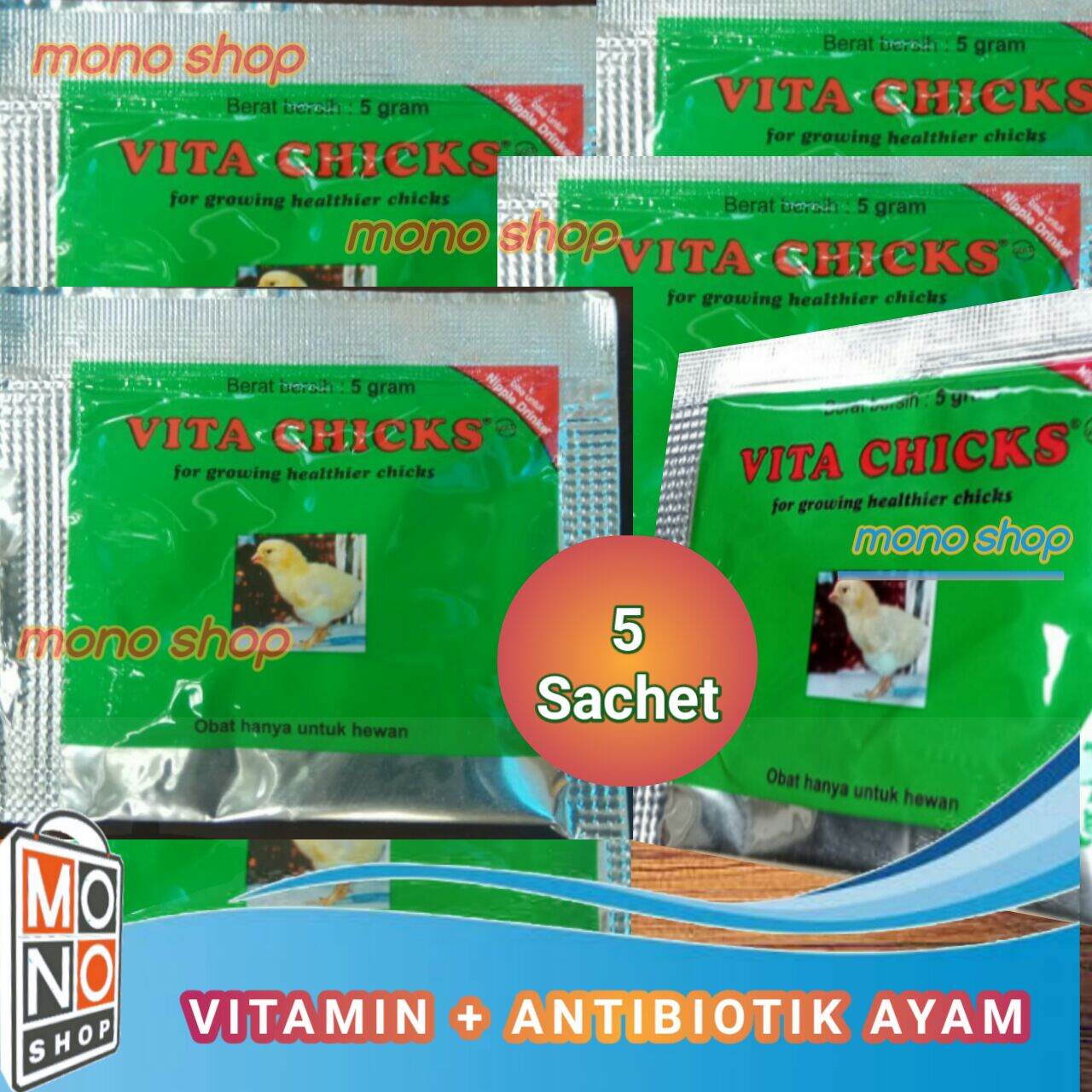 vita chicks vitamin ayam vitacik 5gr vitamin burung & jenis unggas ...